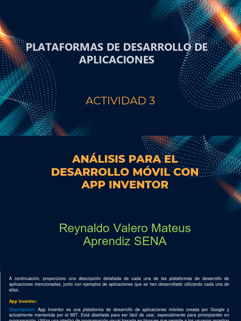 ACTIVIDAD3 PLATAFORMAS MOVILES | PDF | Aplicación movil | Software de la aplicacion