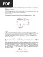 Exp 4 - Galvanometer Resistance - Half Deflection Method | PDF | Electromagnetism | Electricity
