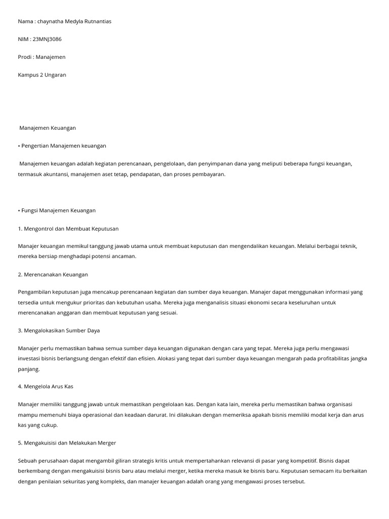 Chay Natha | PDF | Karier & Perkembangan | Bisnis