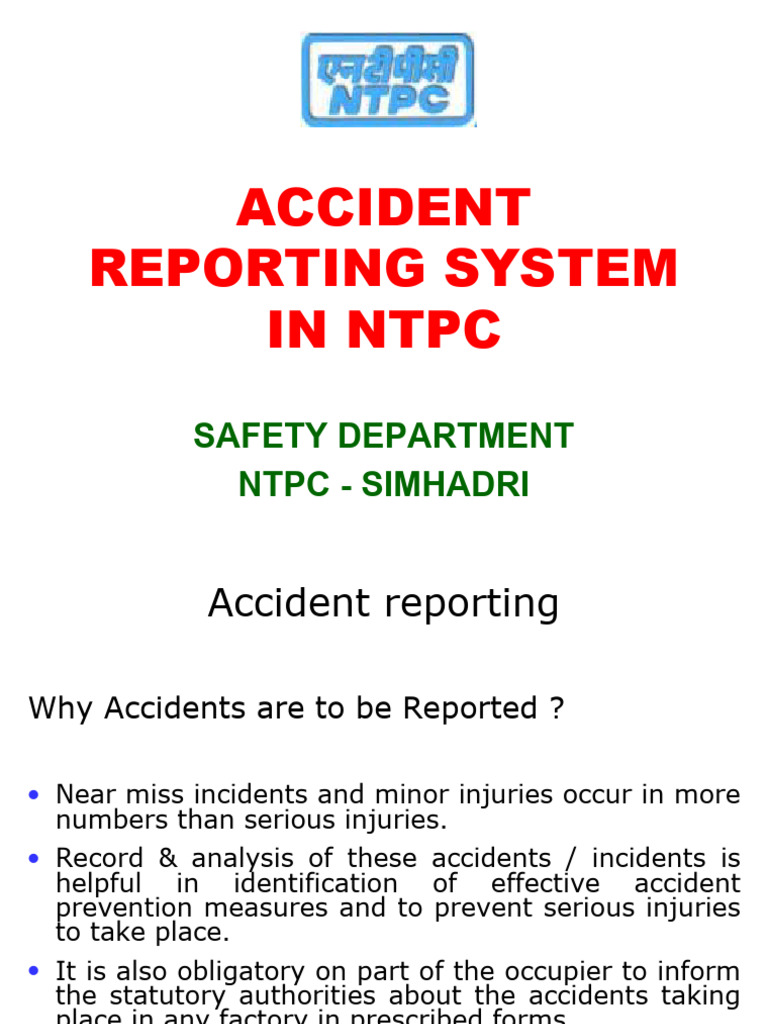 Accident Reporting System in NTPC | PDF | Injury | Justice