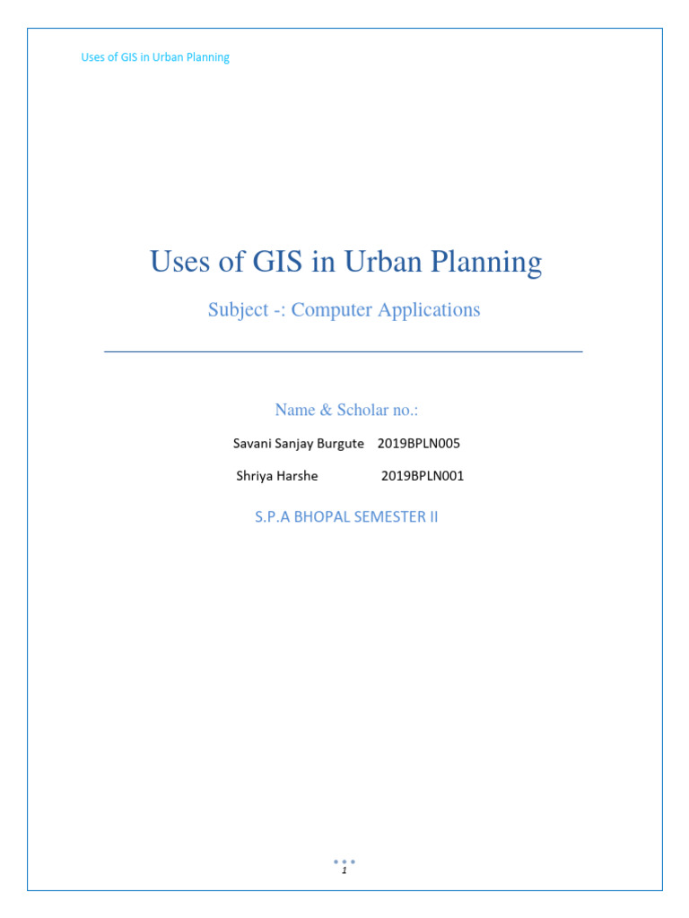 What is GIS | PDF | Geographic Information System | Urban Planning