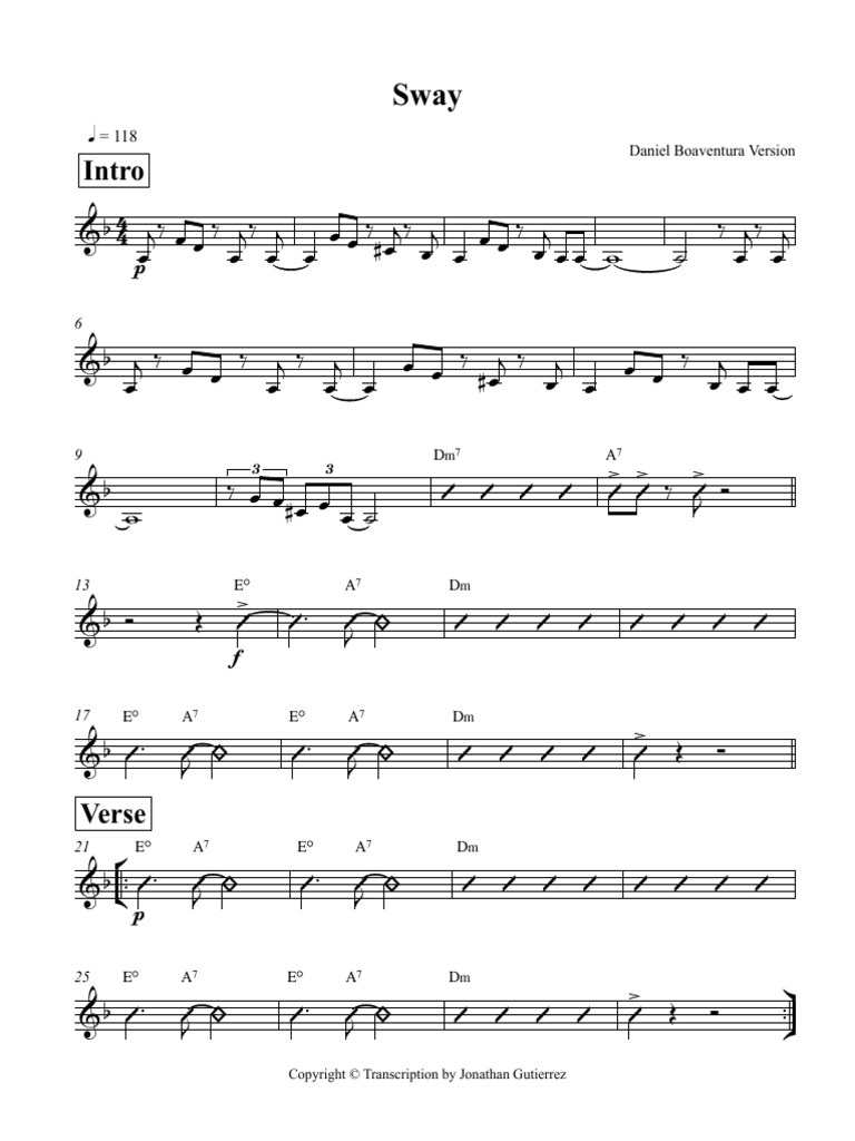 Sway - Daniel Boaventura | PDF