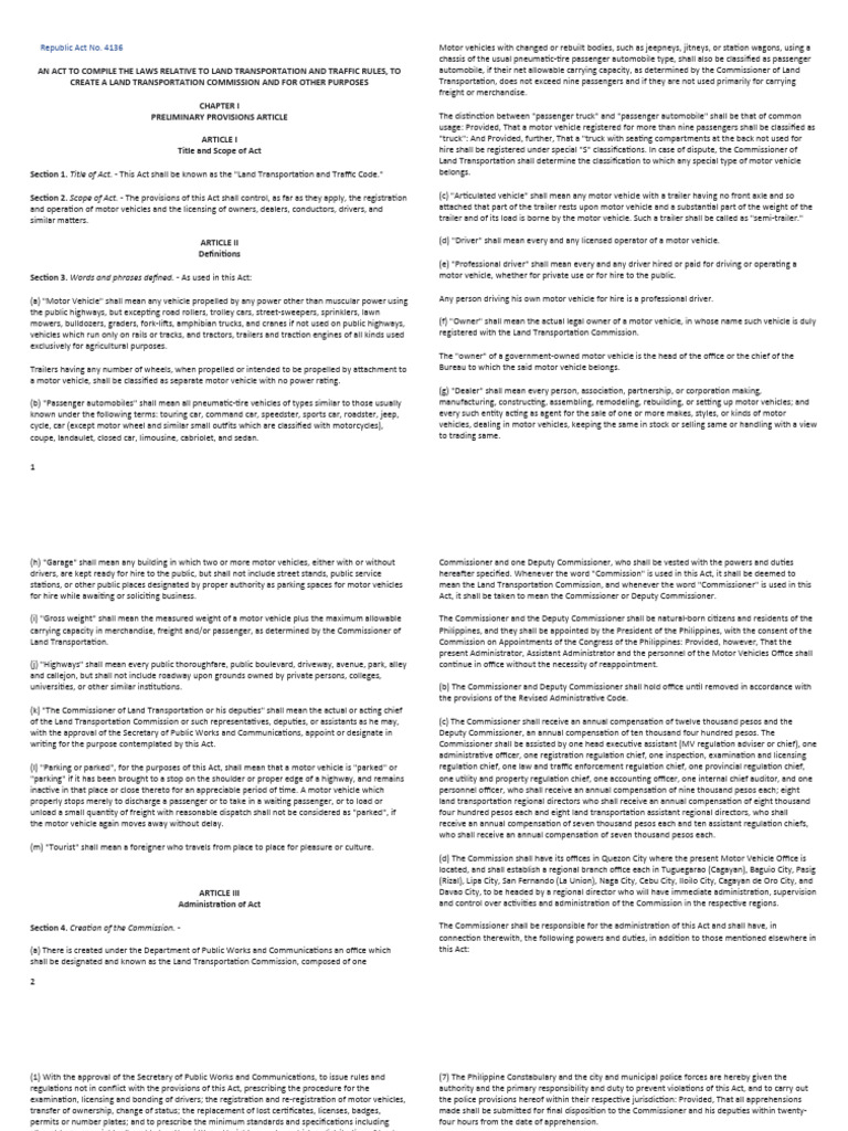 Lto Ra. 4136 | PDF