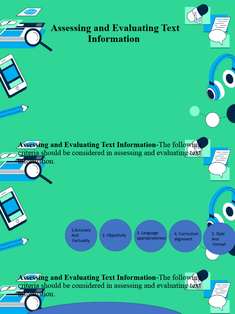 Assessing and Evaluating Text Information | PDF