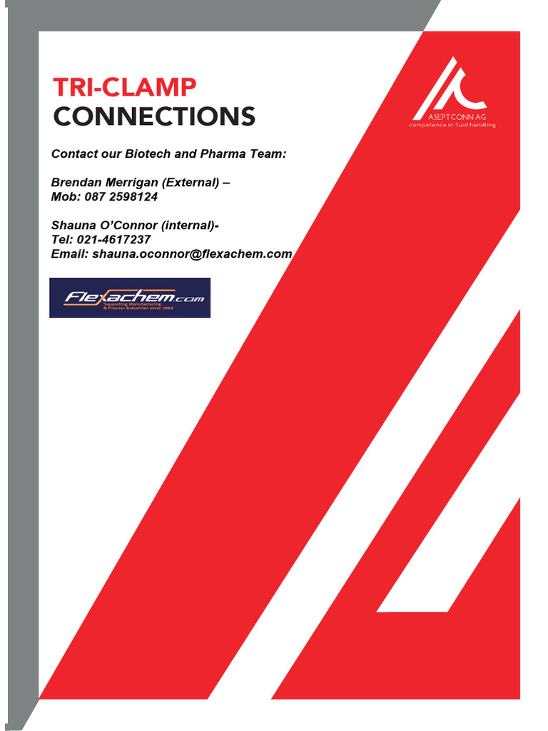 Tri Clamp Catalogue | PDF | Pipe (Fluid Conveyance) | Nut (Hardware)