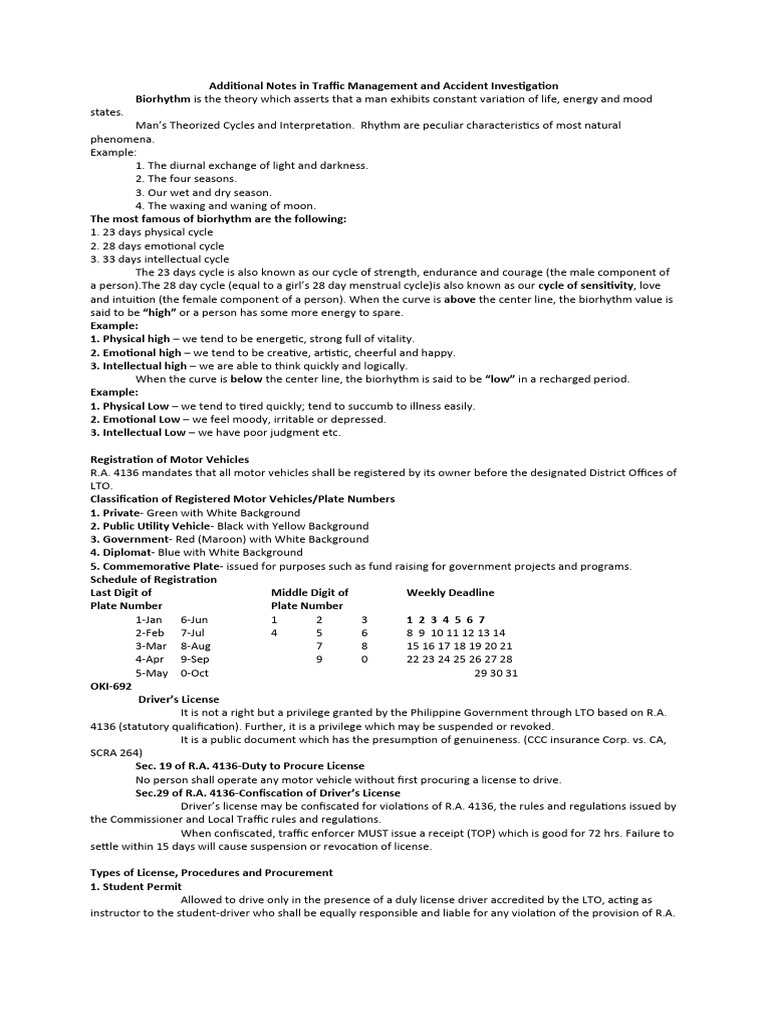 Traffic Management & Driver Licensing Guide | PDF | Traffic Collision | Traffic