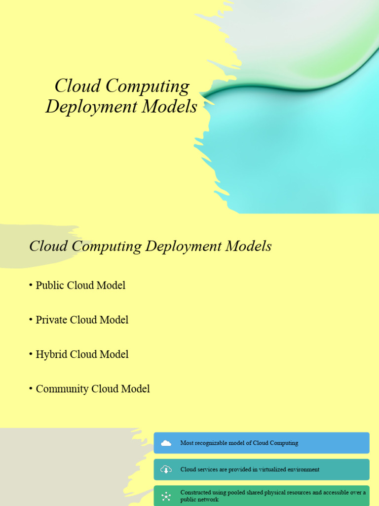 Cloud Computing Deployment Models1 | PDF | Cloud Computing | Virtualization Cloud Computing Deployment Models1 | PDF | Cloud Computing | Virtualization