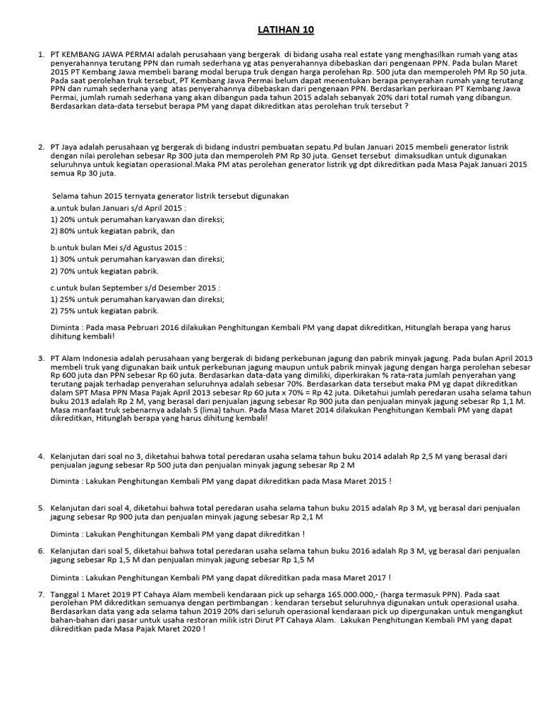 Latihan Ppn 10 Pdf