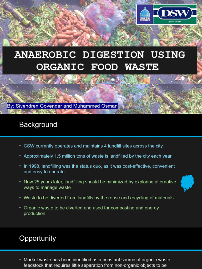Anaerobic Digestion of Organic Waste | PDF | Anaerobic Digestion | Waste