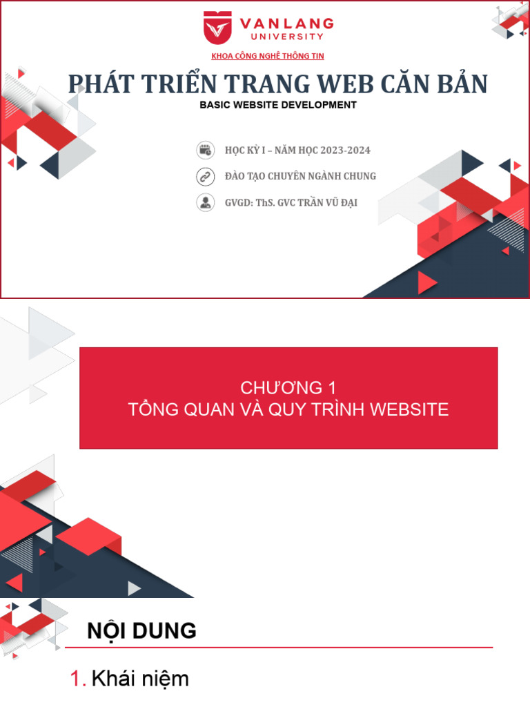 Chương 1 - T NG Quan Và Quy Trình Website | PDF