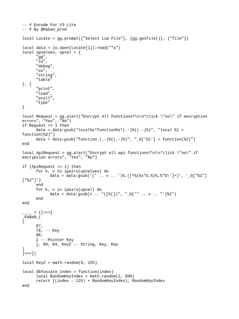 # Encode For V3 LITE | PDF | String (Computer Science) | Information Technology