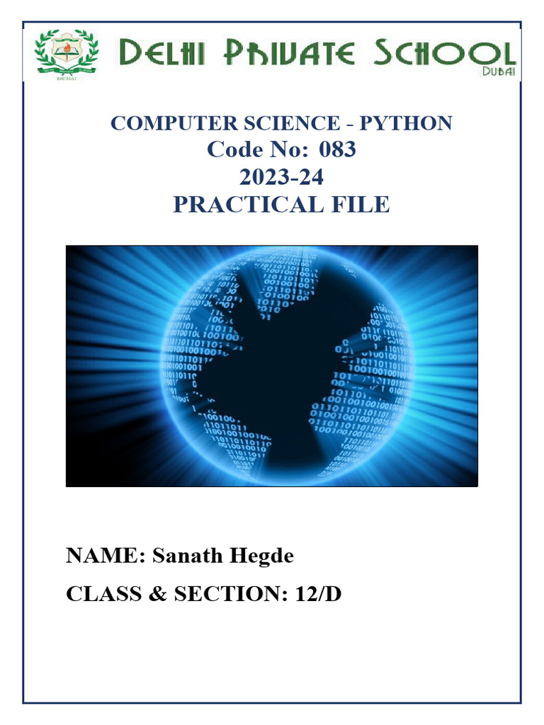 Cbse Project Word File | PDF