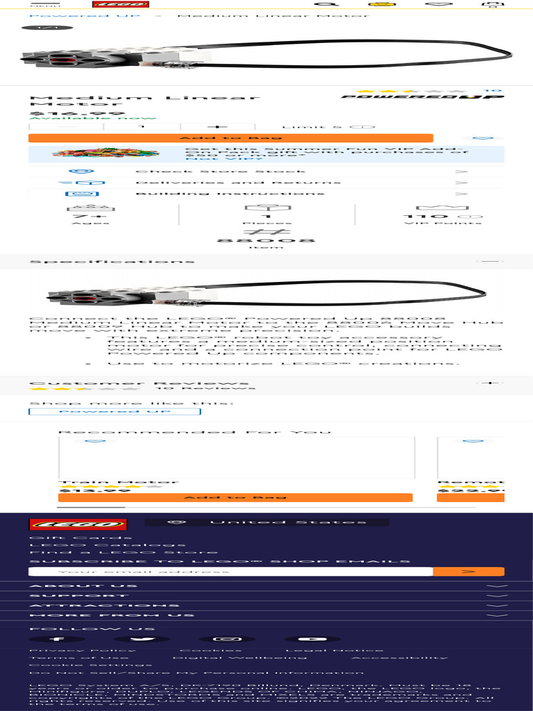 Medium Linear Motor 88008 Powered UP Buy Onli… | PDF