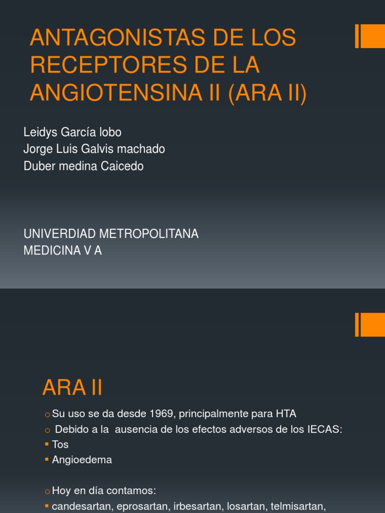 Ara II | PDF | Hipertensión | Angiotensina
