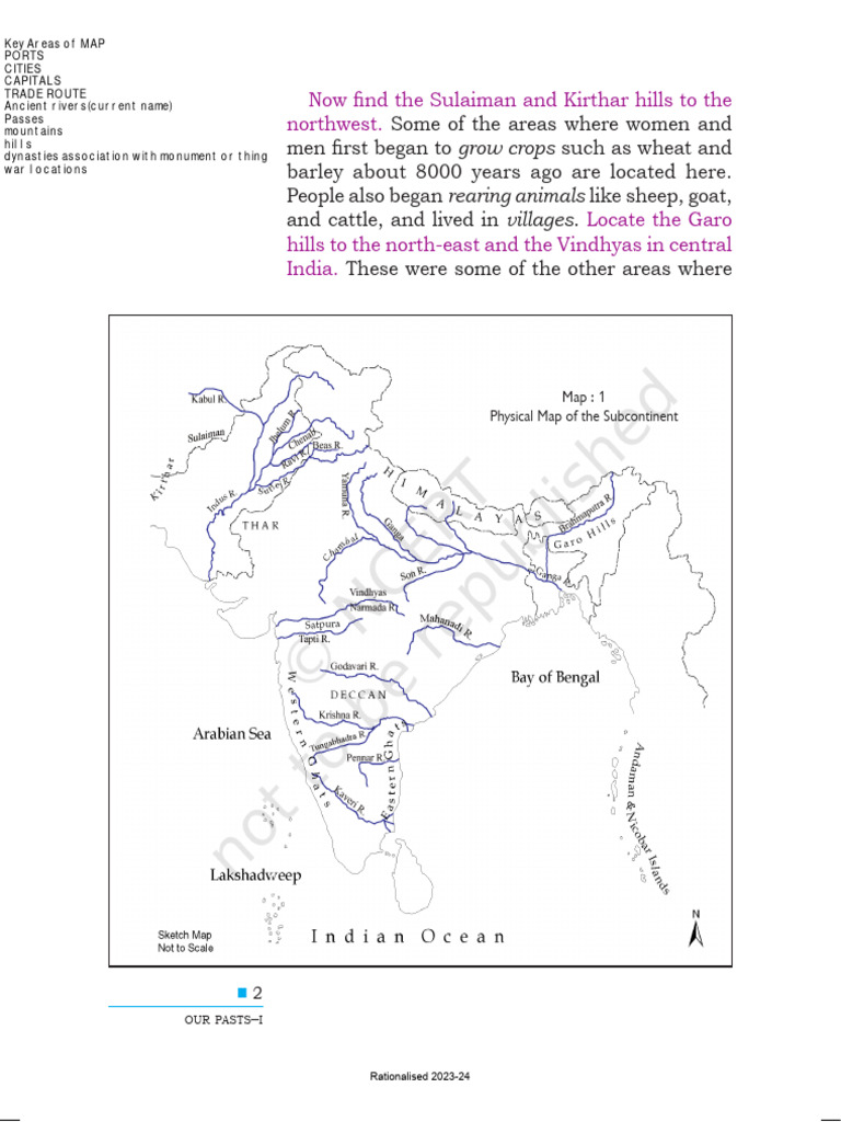 Class 6 History Maps and Key Sites | PDF | Bhakti | East India Company