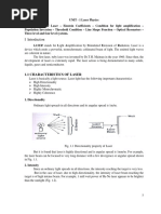 Engineering Physics Laser Notes | PDF | Laser | Emission Spectrum