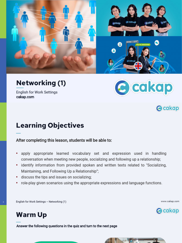 Networking Skills 1 Pdf English Language Conversation