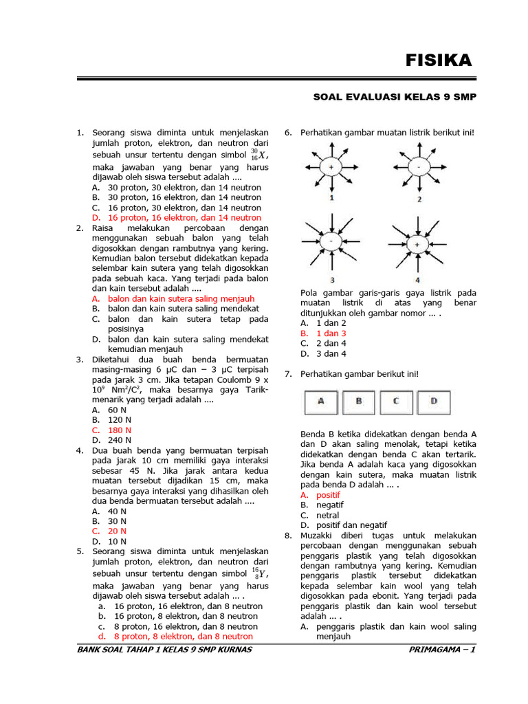 Soal Fisika Kelas 9 SMP | PDF