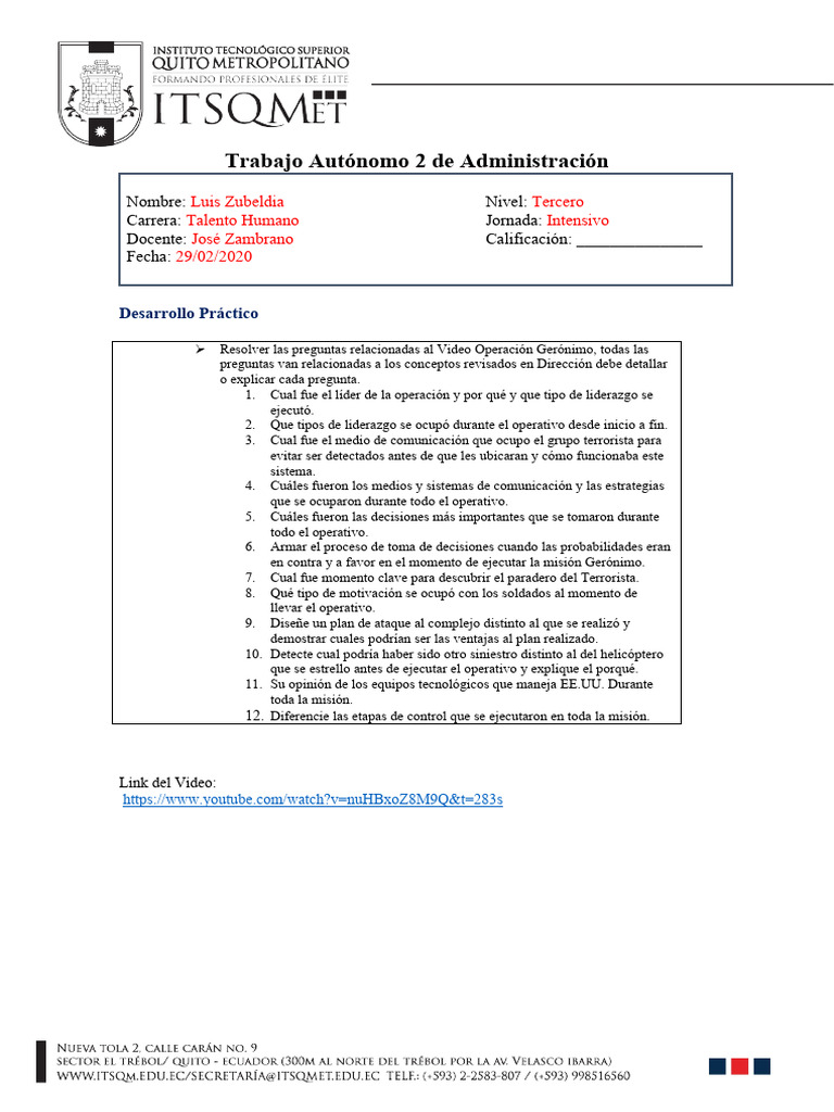 Taller Practico 2 | PDF | Comunicación humana