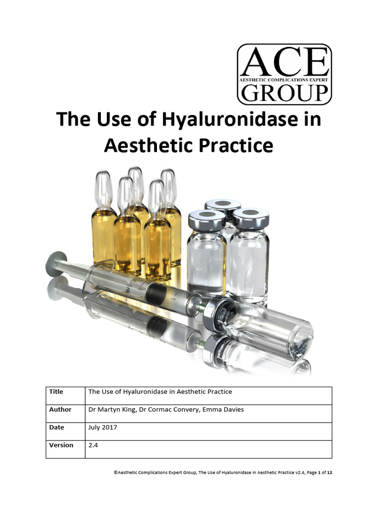 Use of Hyaluronidase | PDF | Clinical Medicine | Health Care