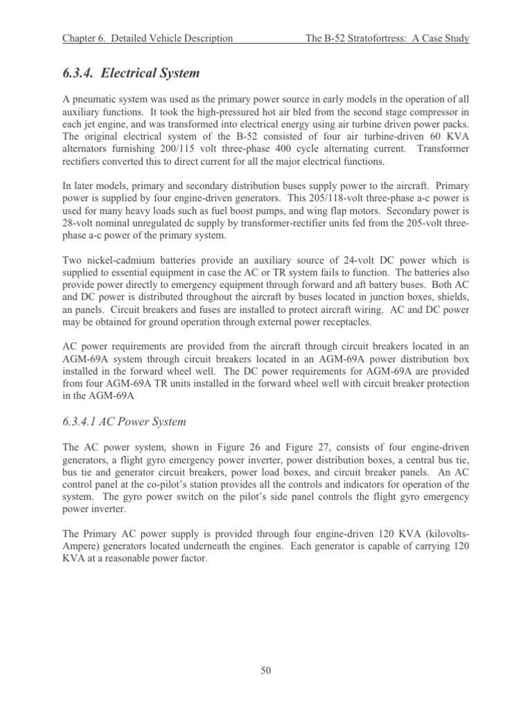 B-52H Electrical System | PDF