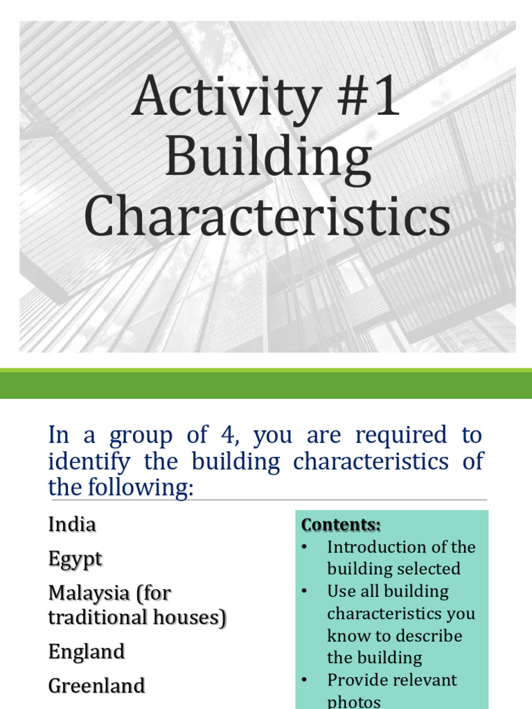 Building Characteristics by Country | PDF
