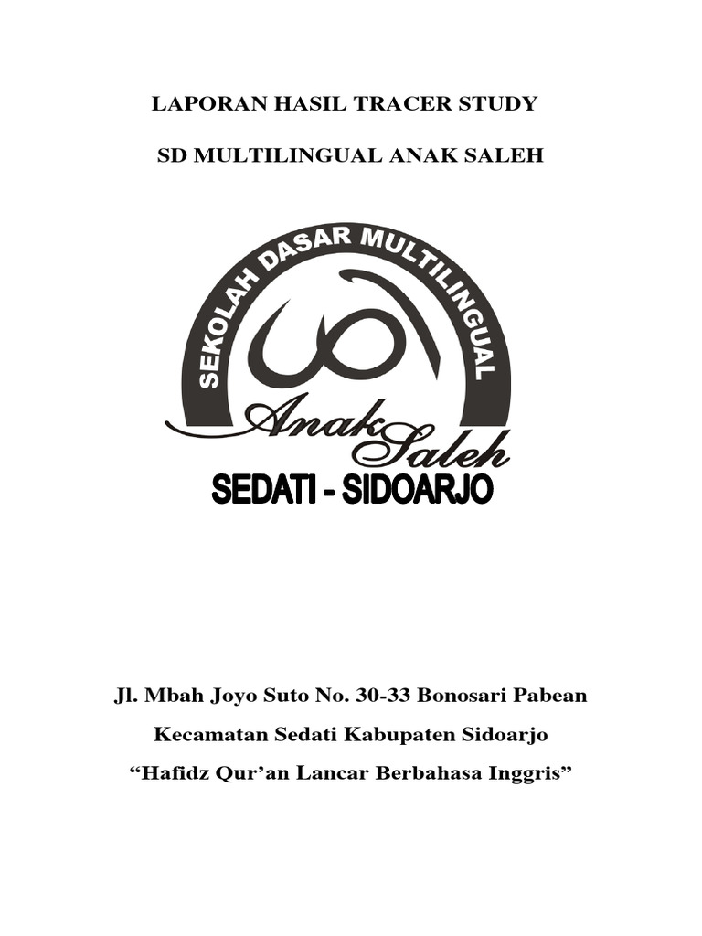Tracer Study SD Multilingual Anak Saleh | PDF