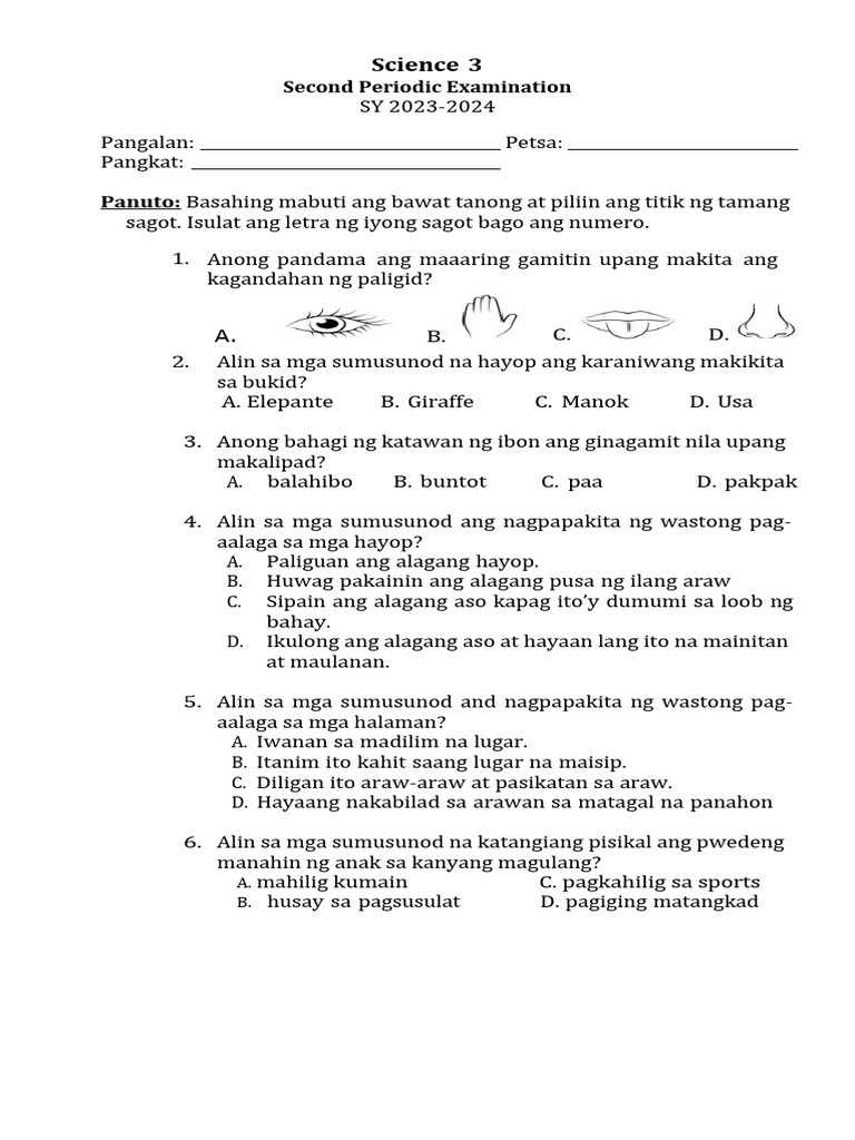Science 3 - Q2 - PT - New | PDF