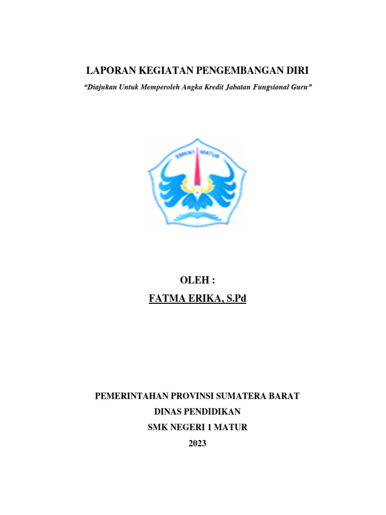 LAP KEGIATAN PENGEMBANGAN 2023 Fatma | PDF
