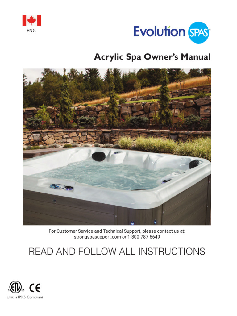 Evolution Spas - Owners Manual | PDF | Electrical Wiring | Electricity
