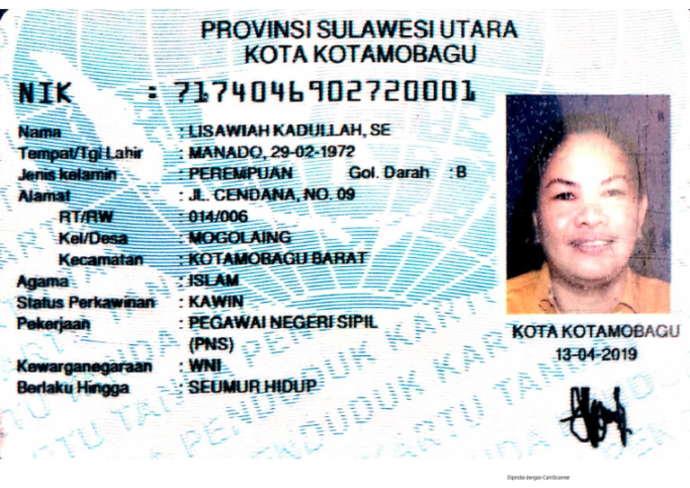 Contoh e-KTP ASN | PDF