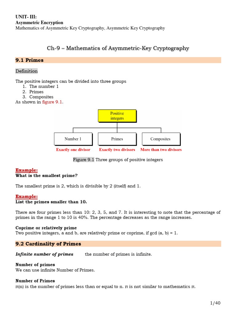 CNS Unit-3 R20 | PDF | Prime Number | Mathematical Objects CNS Unit-3 R20 | PDF | Prime Number | Mathematical Objects