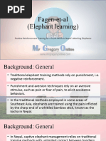 Fagen Et Al Elephant Learning | PDF | Reinforcement | Learning
