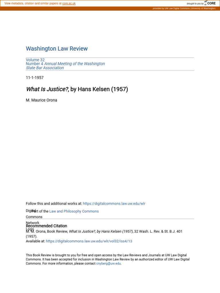 What Is Justice - Kelson | PDF