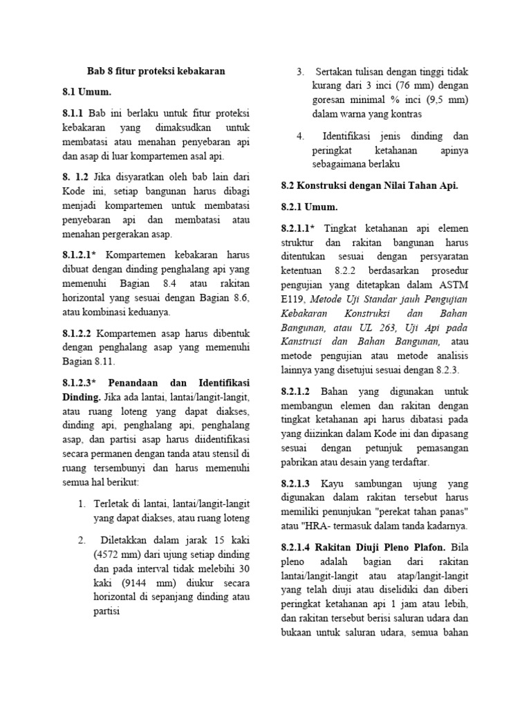 Kelompok 2_Chapter 8 NFPA 5000 translate | PDF