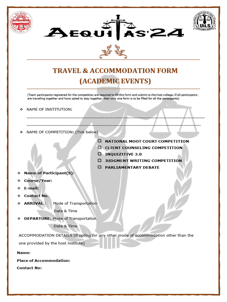 Travel-Accomodation-Forms | PDF