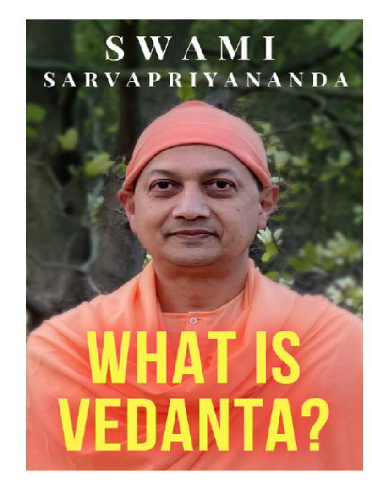 What Is Vedanta (Swami Sarvapriyananda) (Z-Library) | PDF | Vedanta ...