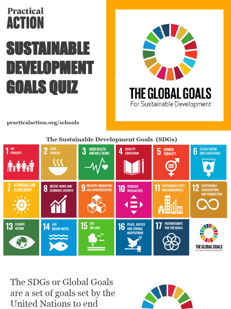 SDGs Quiz Final Final | PDF | Poverty | Poverty & Homelessness