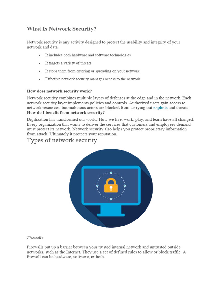 What is Network Security | PDF | Computer Access Control | Firewall (Computing)