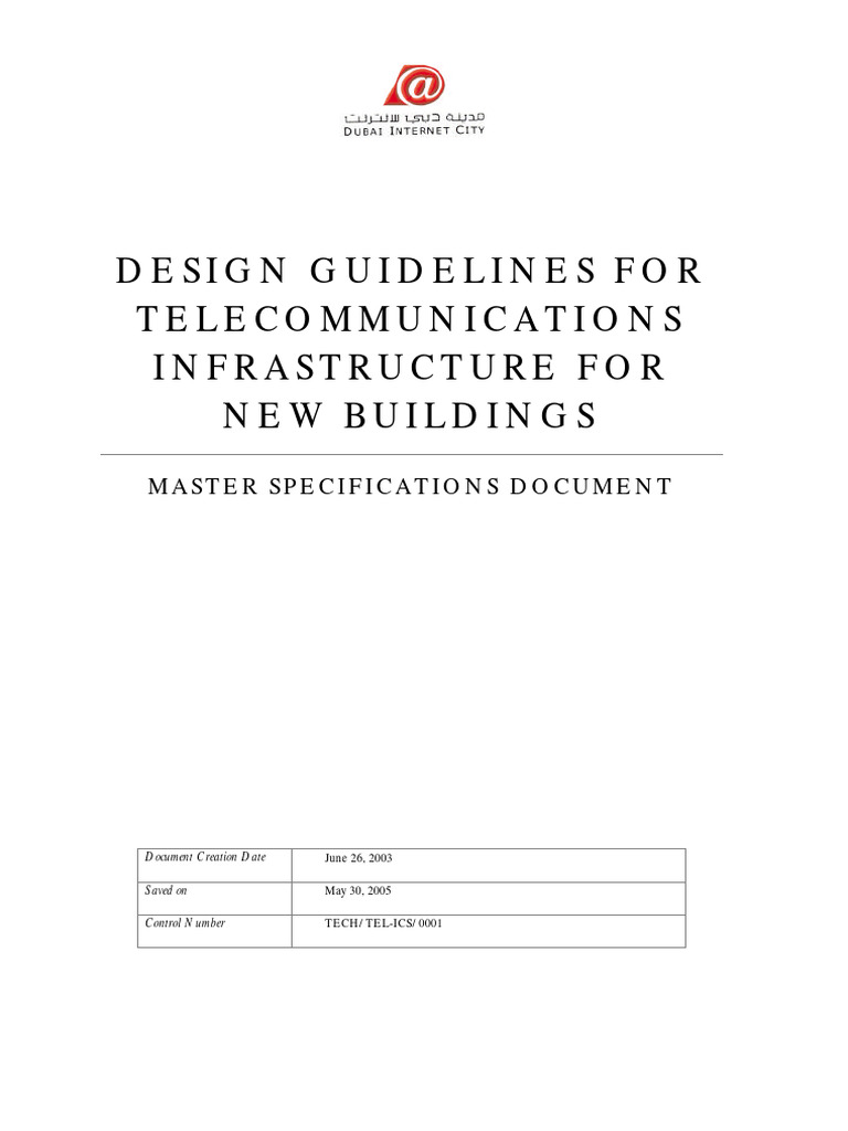 DIC Guidelines Specifications For Cabling Infrastructure - v2 | PDF ...