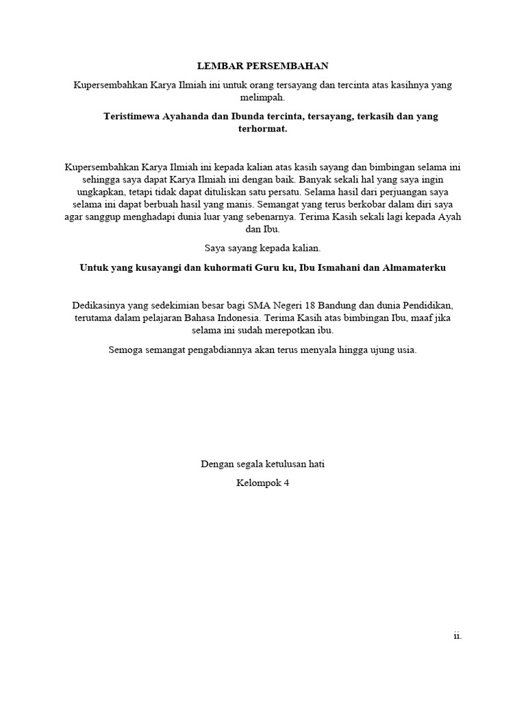 Lembar Persembahan Pdf