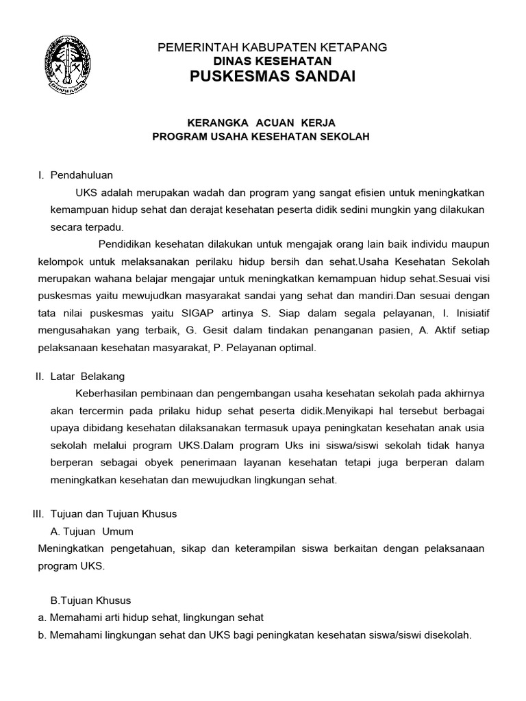 Kak Penjaringan Anak Sekolah (Uks) | PDF