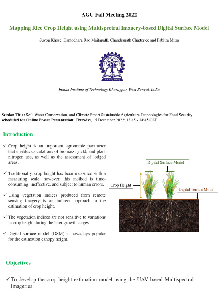 AGU 2022 Poster PPT | PDF | Rice | Agriculture