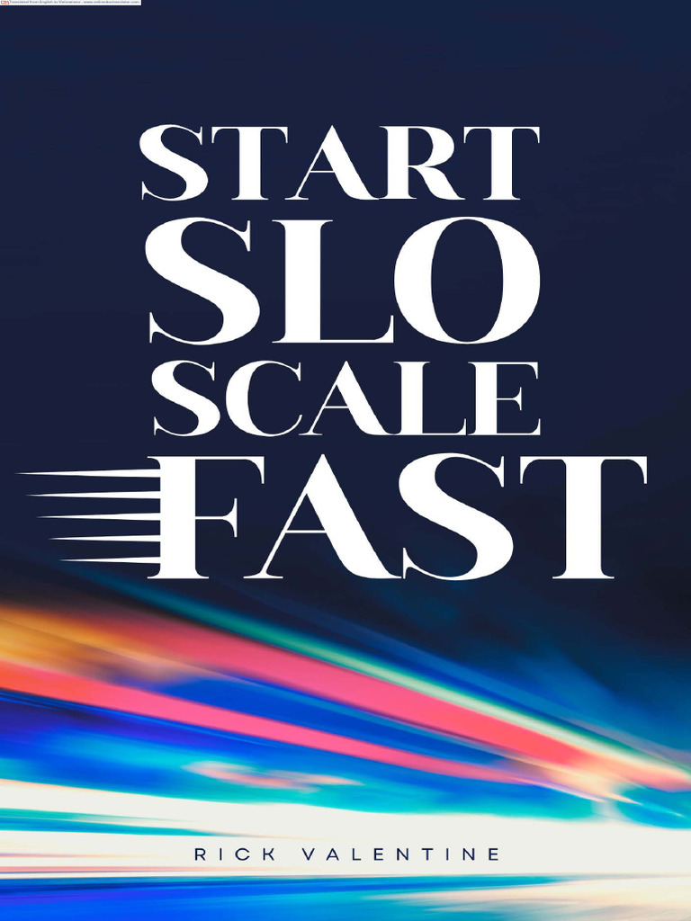 Start Slo Scale Fast - En.vi | PDF