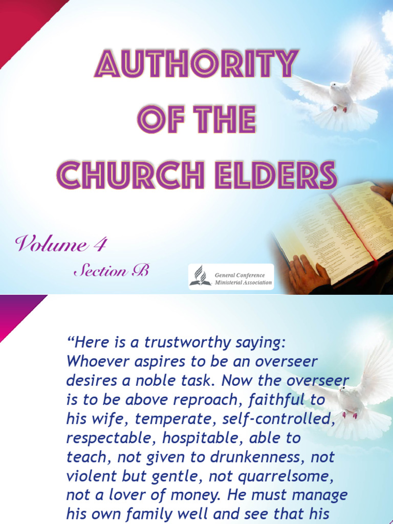 Authority and Role of Church Elders | PDF | Elder (Christianity) | Humility