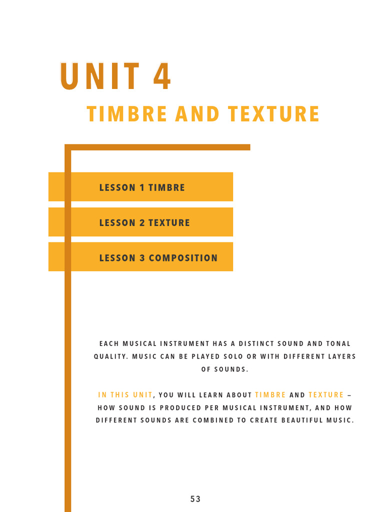 G1-G2 Timbre and Texture | PDF
