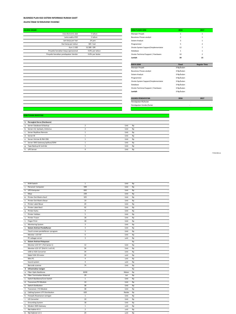 Daftar Satuan Kuantitas BOQ | PDF