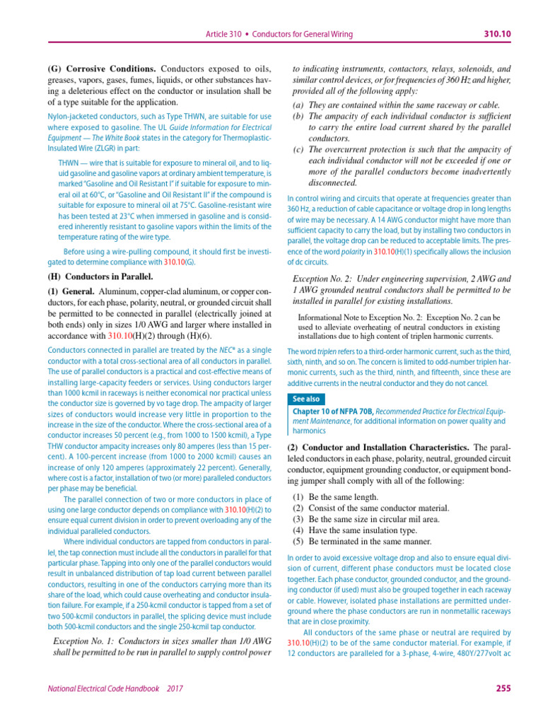 E7D60B35 B2F4 4C42 F: (G) Corrosive Conditions. Conductors Exposed To ...