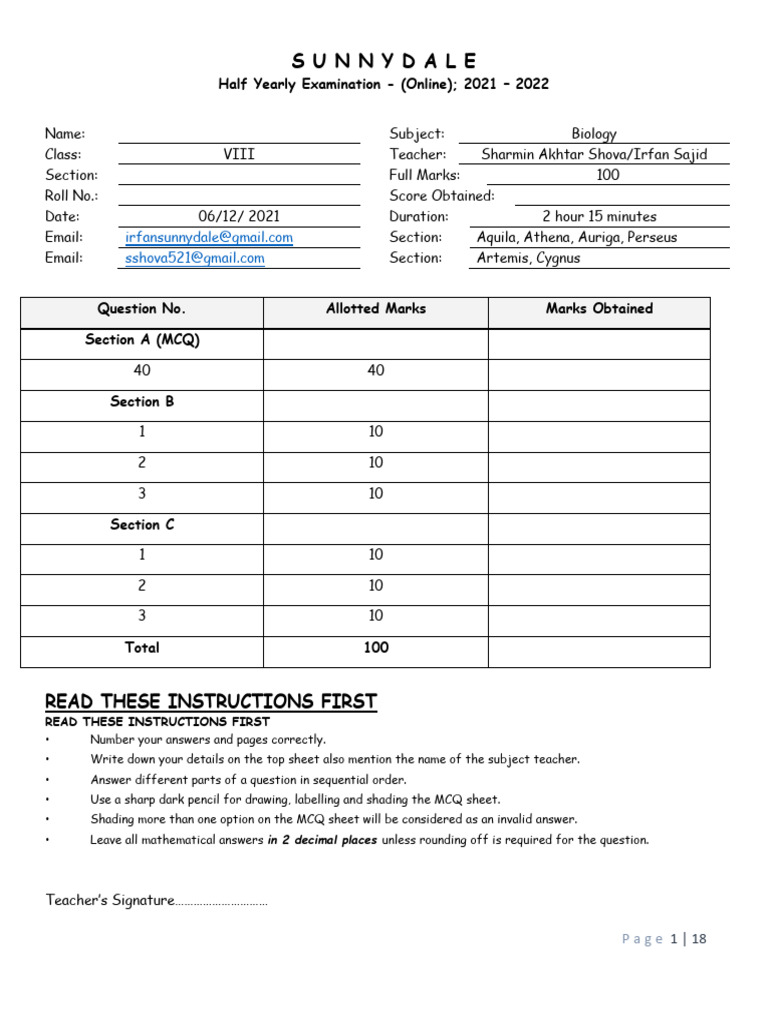 bc0c2 - 05122021203221 - 836f4 - HY QP 2021 22 Biology | PDF ...