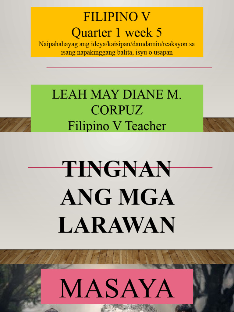 COT FINAL FIL 5 Q1 Week 5 | PDF